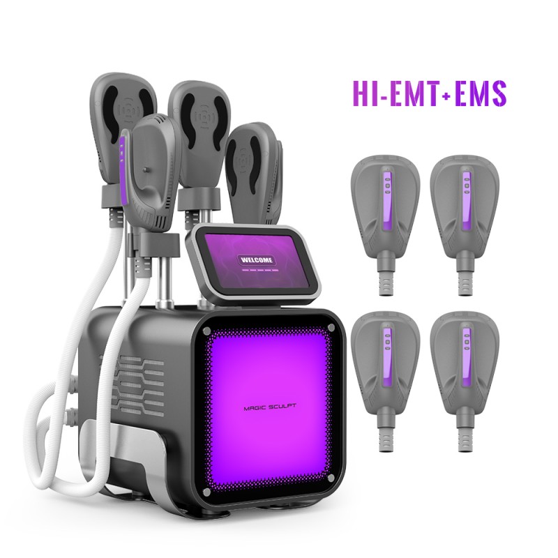4 Handles EMS Body Massage Muscle Building Machine